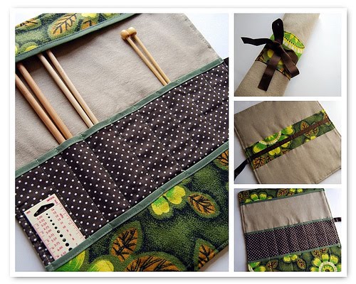 madebyloulabelle: How to: make a knitting needle roll