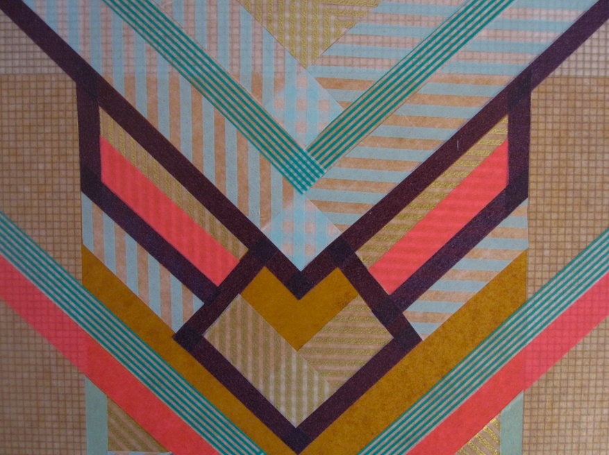 Victoria Ulrikke Iles: Geometric owl made out of masking tape