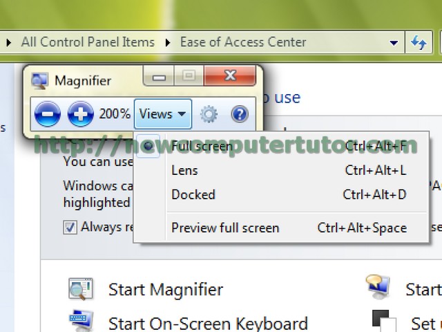 Using Ease of Access in Windows 7 | Computer Tutor