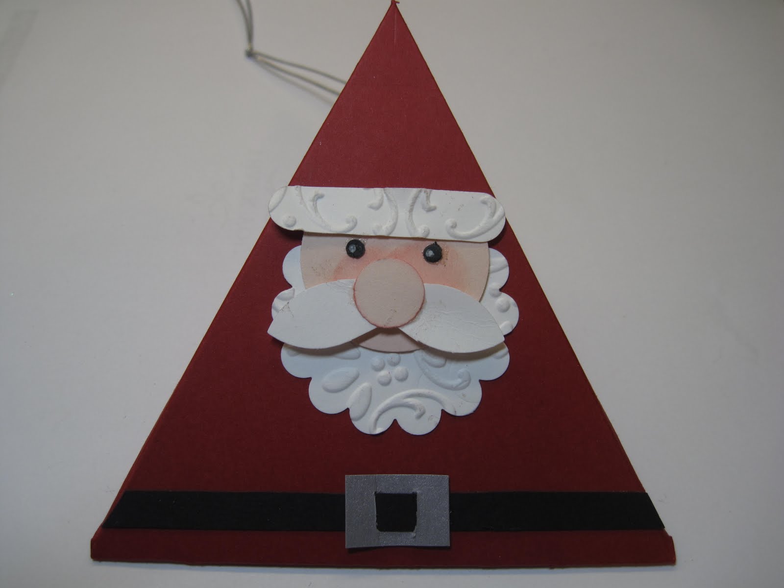 Lynda's Quiet Time : Santa triangle box- my version