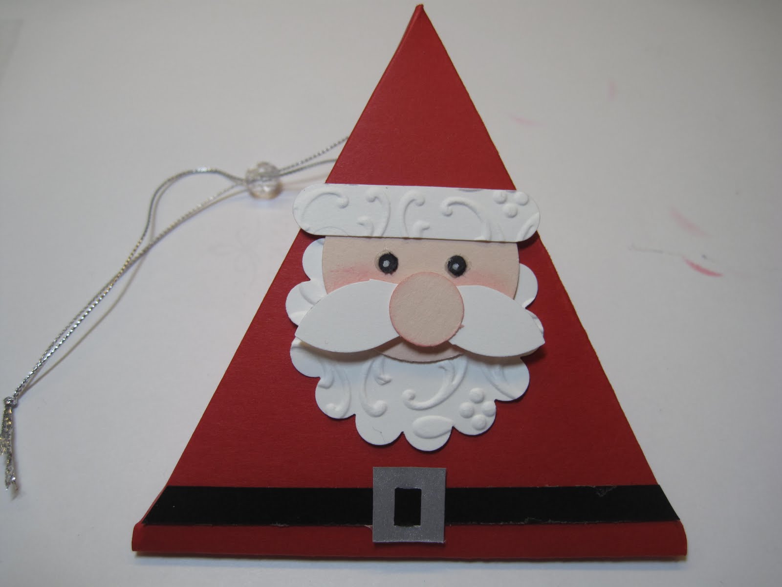 Lynda's Quiet Time : Santa triangle box- my version