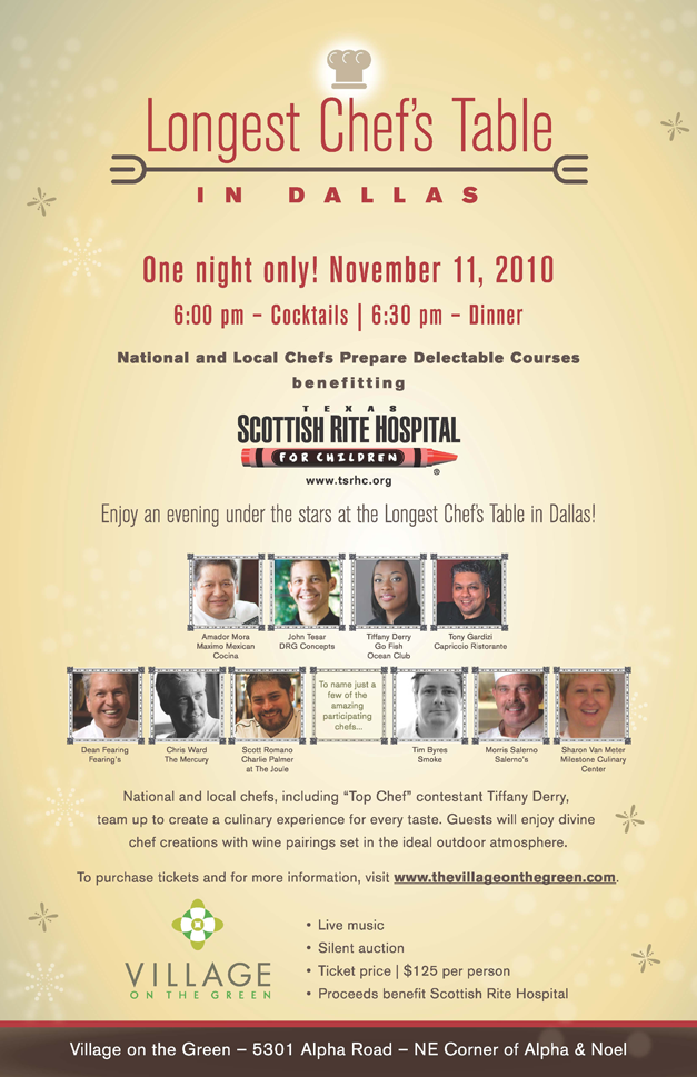 RSVP Calendar: Longest Chef's Table in Dallas Benefitting Texas ...