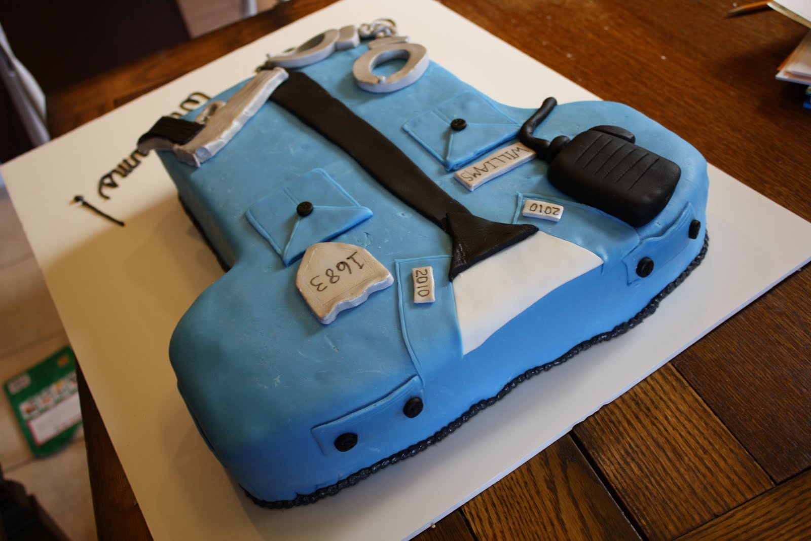 Police Academy Graduation: The Cop Cake - Life Cake & Whimsy
