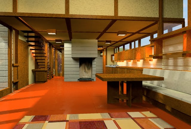 Building Frank Lloyd Wright's Louis Penfield House I (in 3D) by Rick Ruark