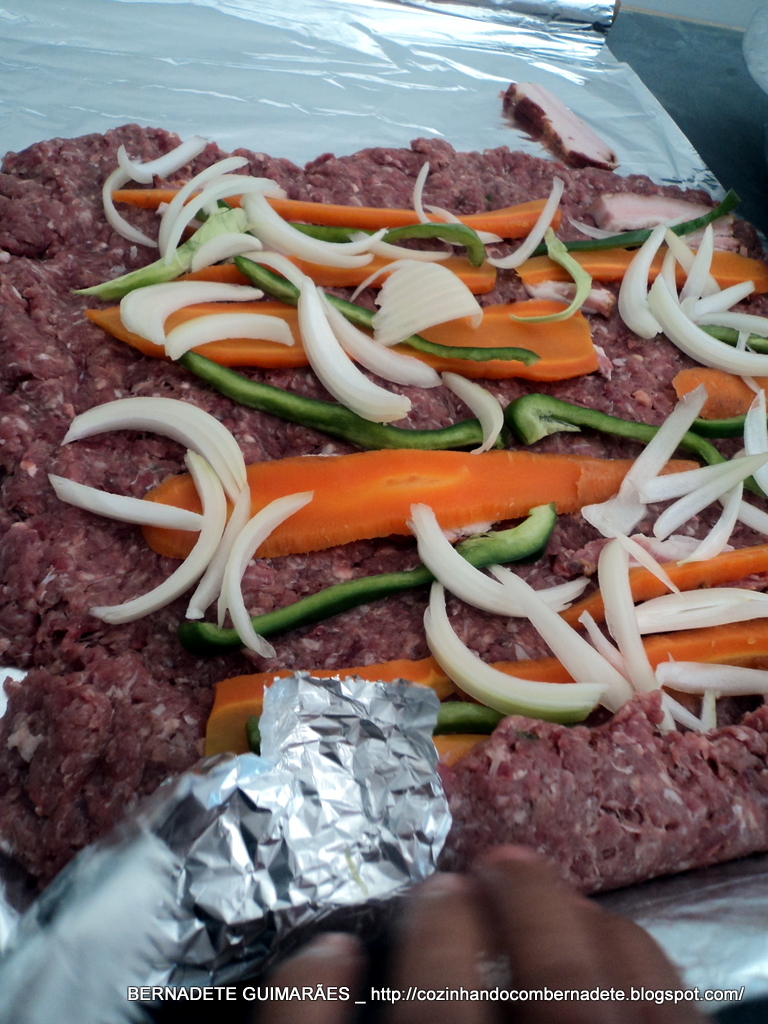 Cozinhando com Bernadete: LOMBO FALSO, ROCAMBOLE DE CARNE...