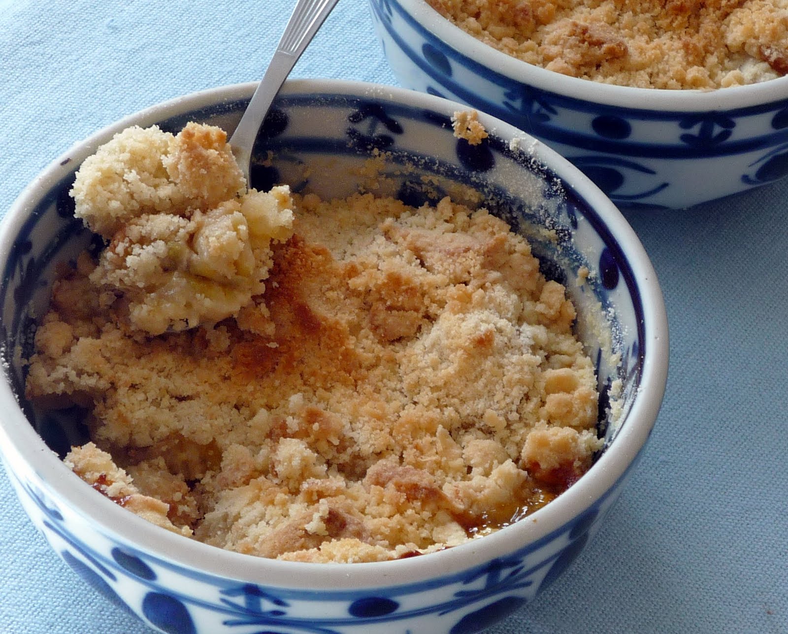 comida de quinta: crumble de banana