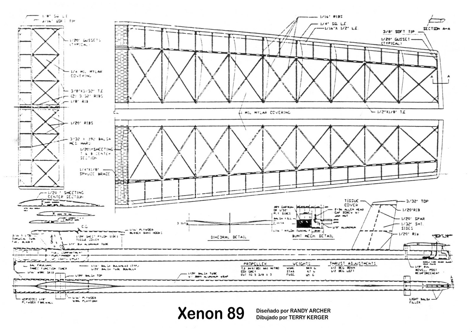 Volar Libremente - Free Flight Models Airplanes: XENON 89 1/2 A de ...