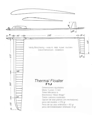 Volar Libremente - Free Flight Models Airplanes: Thermal Floater F1J