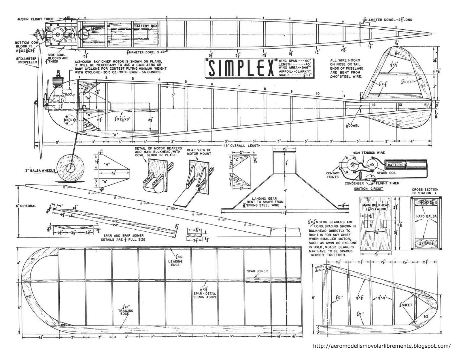 Volar Libremente - Free Flight Models Airplanes: SIMPLEX de Paul Plegan ...