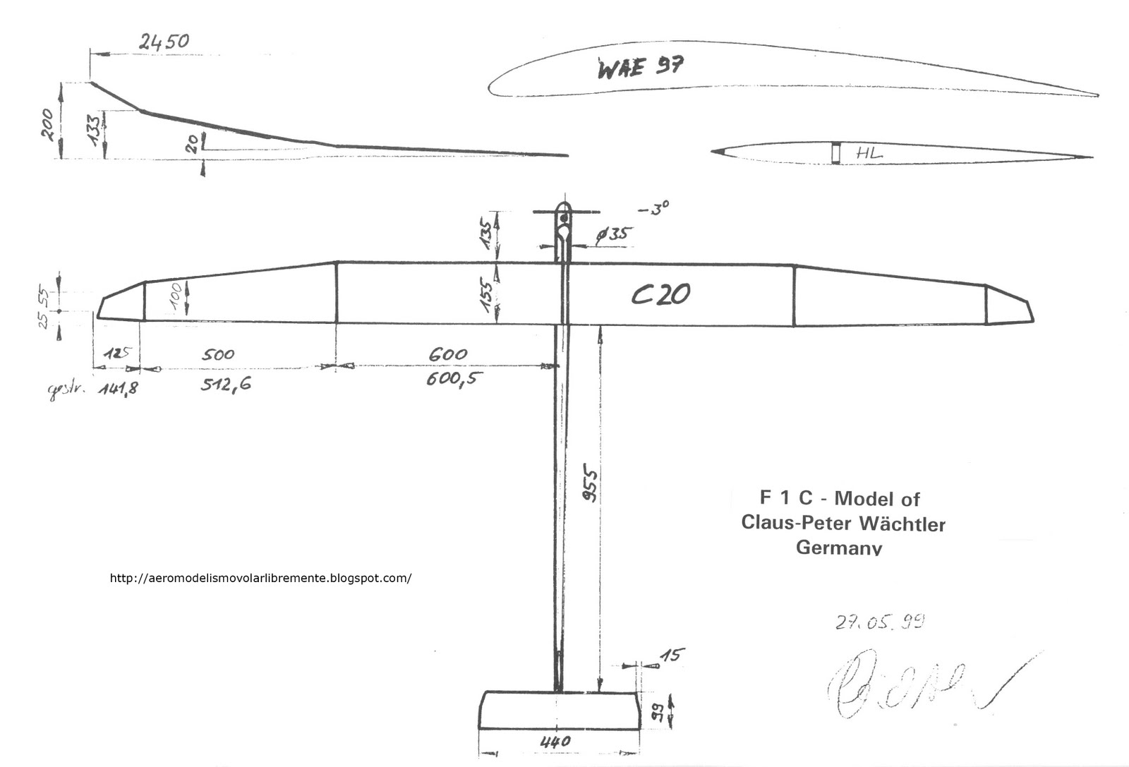 Volar Libremente - Free Flight Models Airplanes: C 20 de Claus Peter ...