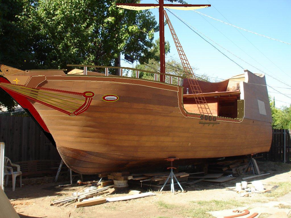 Pirate Ship Playhouse Project: #6 Pirate Ship Playhouse - Stuffes