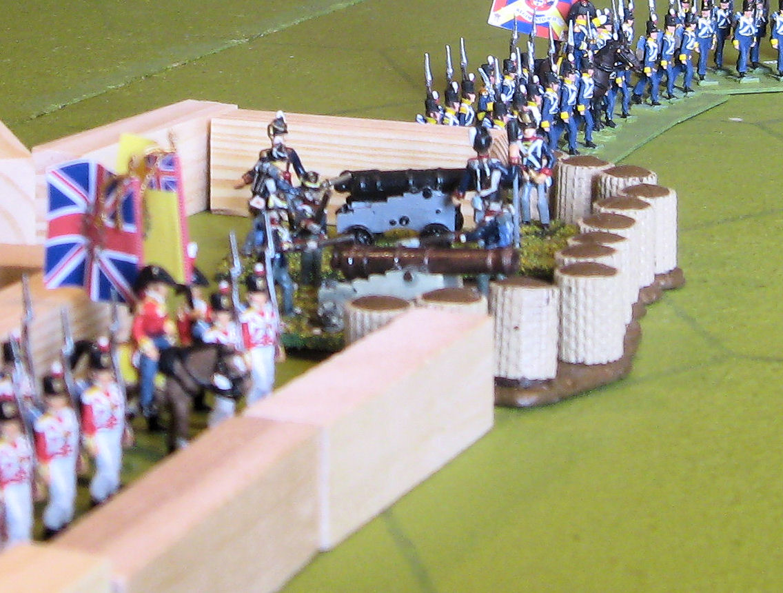 Vintage Wargaming: Napoleonic Siege Wargame play test - British artillery
