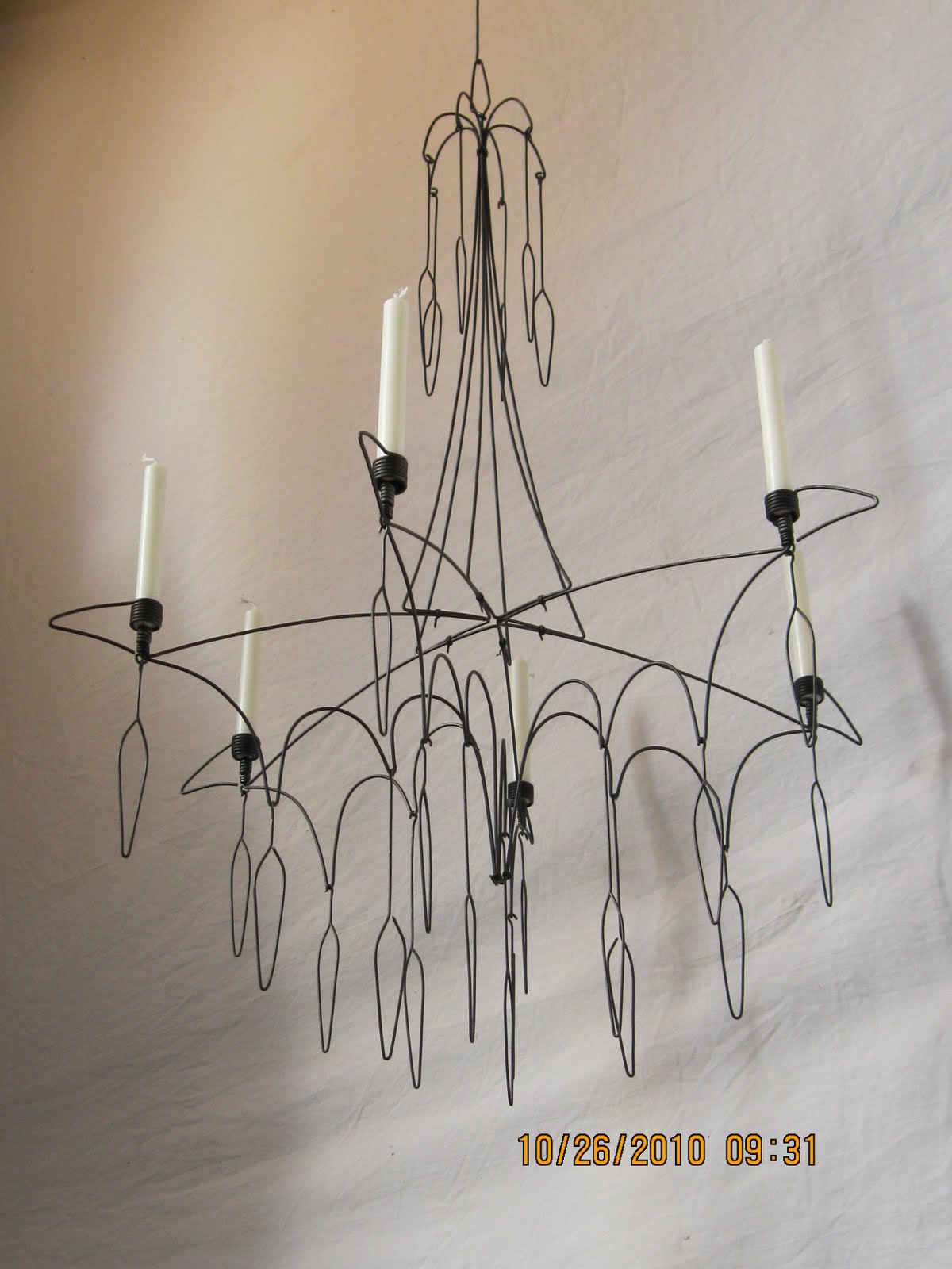 wire candle chandeliers: Latest creations...Note that all chandeliers ...