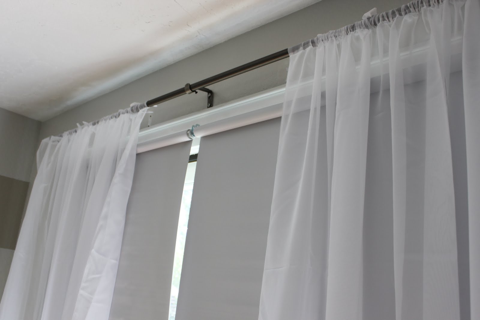 OMH: Cornice Box Help and the Sliding Glass Window Treatment Trick
