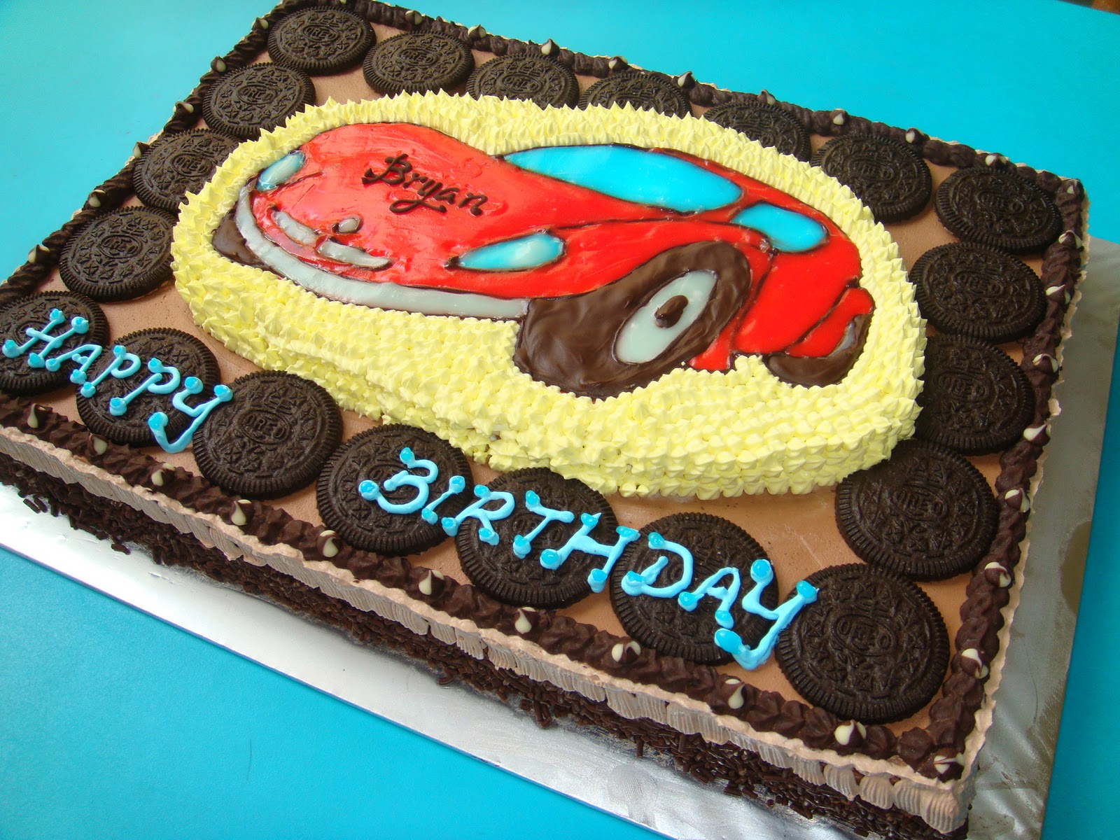 Yummy Baking: Sport Car Oreo Chocolate Cake