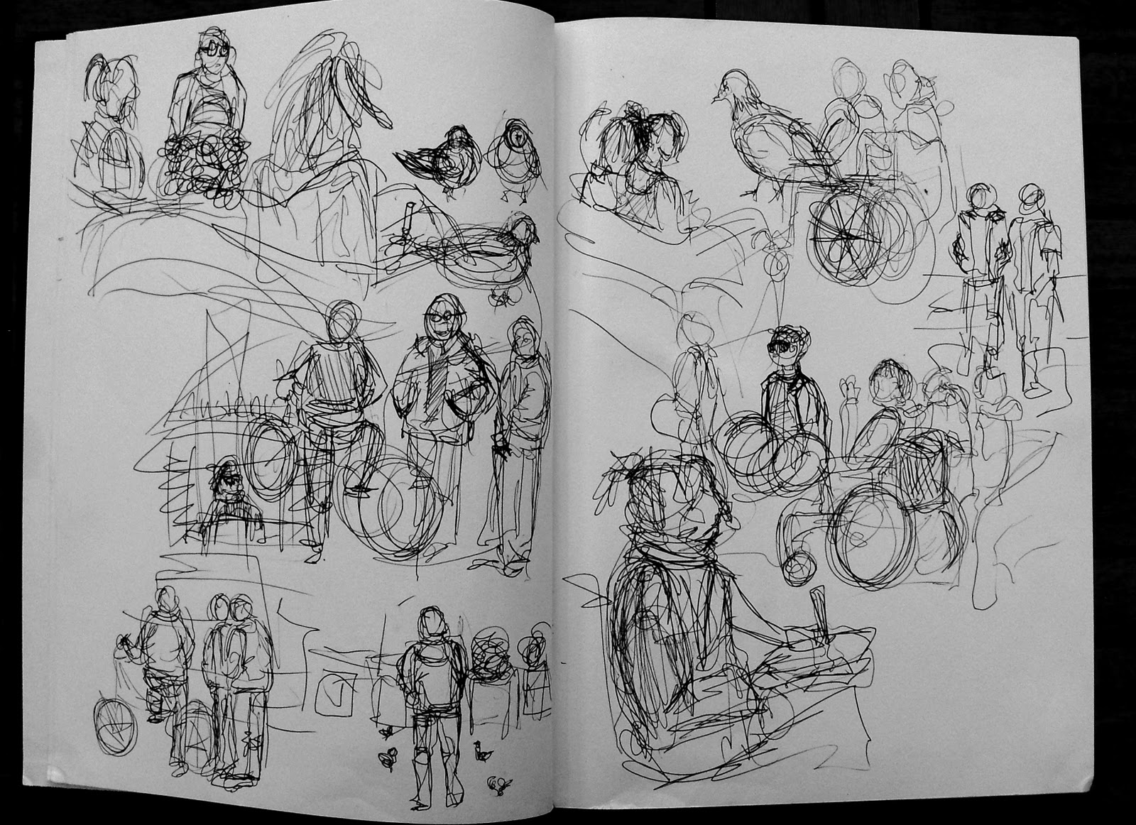 portfolio: Schetsen van voorbijgangers