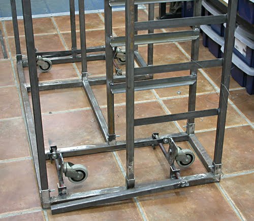 ruedas en bancos de trabajo