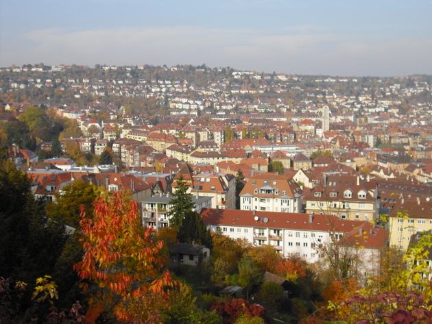 Wege in der Region Stuttgart: Aussichtspunkt Hasenbergsteige bei ...