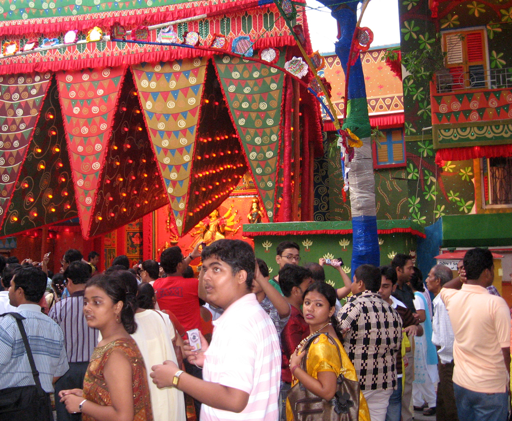 Durga Puja at Badamtala ashar sangha