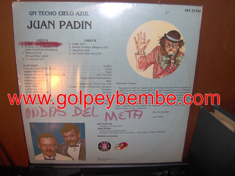 Salsa de Coleccion: Juan Padin - Un Techo Azul