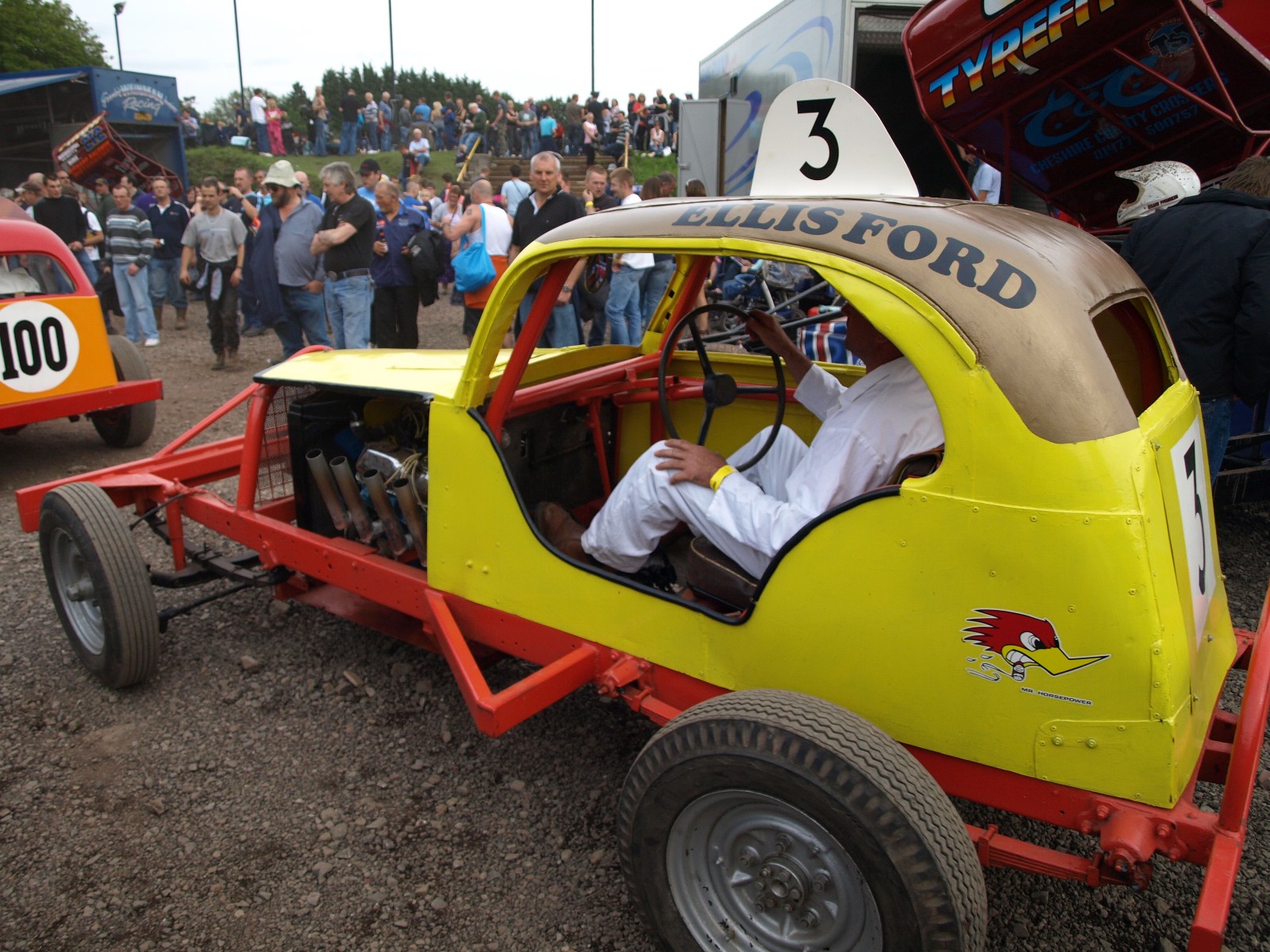 Dennis en Nicolien: World Final Brisca Stockcar F1 Coventry 2010