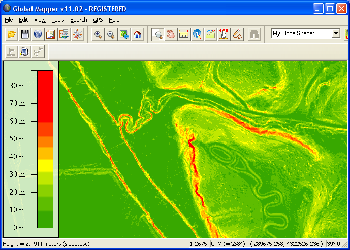 dominoc925: Using Global Mapper to display non-elevation grid data