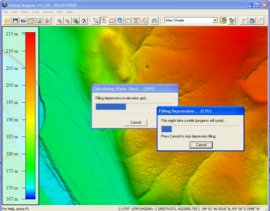 dominoc925: Global Mapper 12's new Generate Watershed function