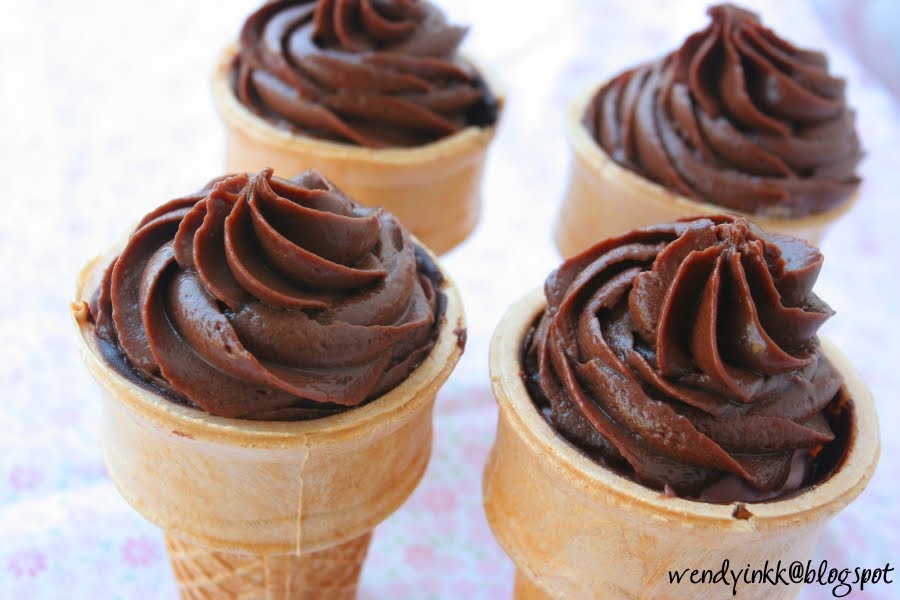 Table for 2.... or more: Strawberry Mousse Cones with Chocolate Ganache ...