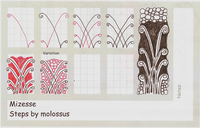 My tangle pattern: Mizesse
