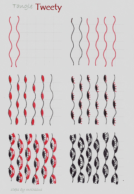 My tangle pattern "Tweety"