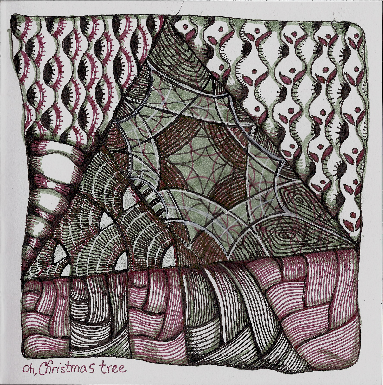 My tangle pattern "Tweety"