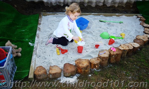 Making our Wooden Sandpit - Childhood101
