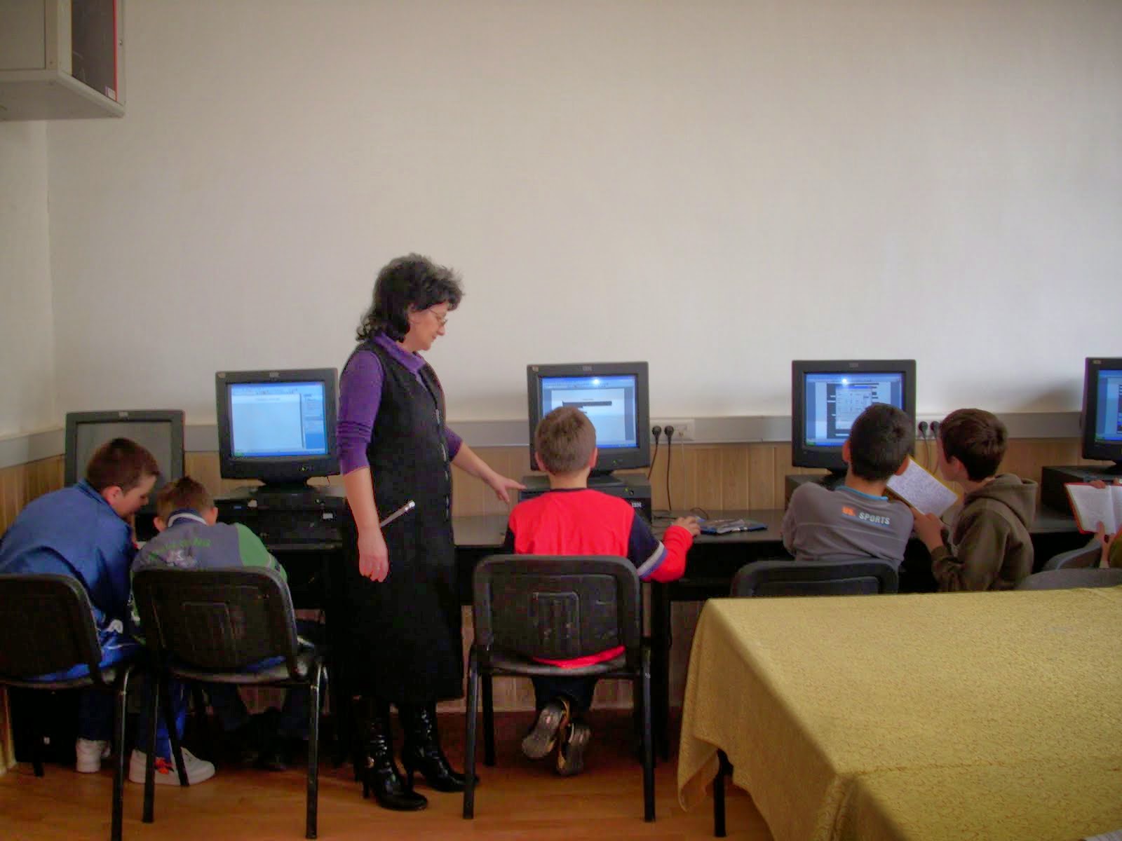 SCOALA CU CLASELE I-VIII SINANDREI (TIMIS): Imagini cabinet informatica