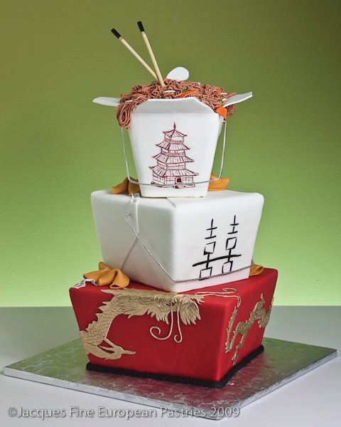 BrideTide Blog - Wedding Resource: Chinese Take-Out Wedding Cake