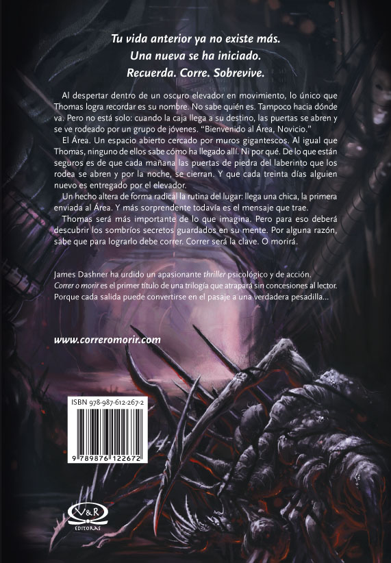 The Maze Runner Book Back Cover