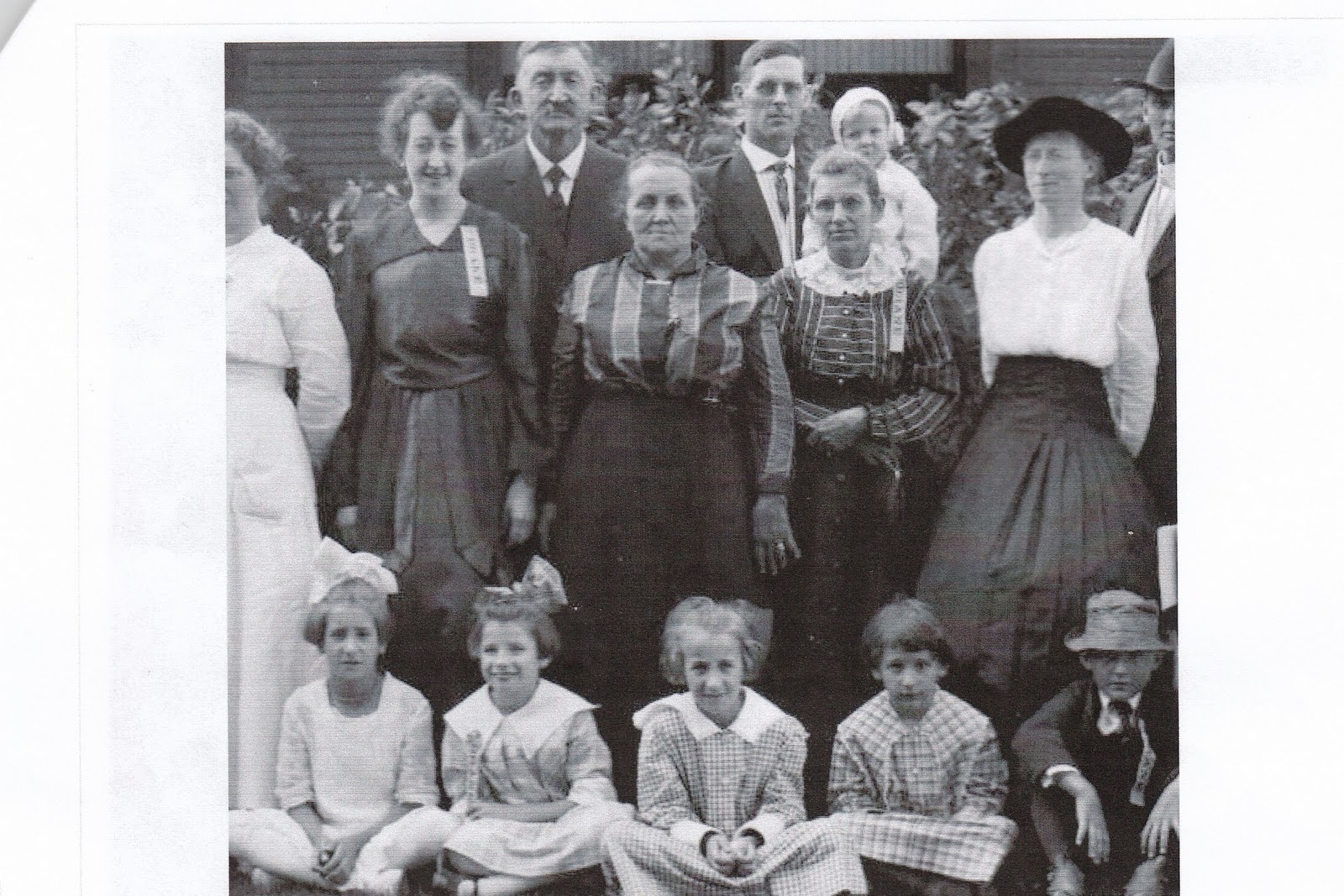 The Faces Of My Family: Brane Family Reunion Photo - 1918