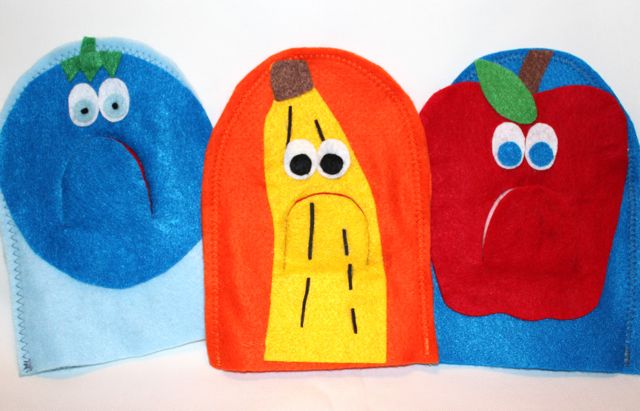 From Homer Street: Fruit and Vegetable felt Hand Puppets