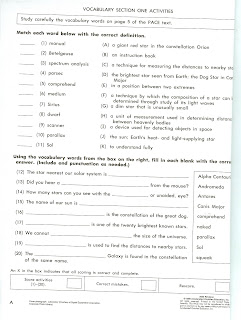 ACE Pace Samples: ACE Pace Samples - Grade 8 Science