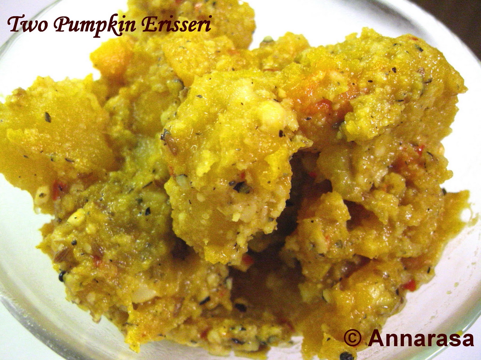 Annarasa ~ Essence of Food: Do Kaddu Erisseri | Two Pumpkin Erisseri
