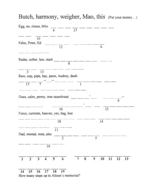 Assistant Village Idiot: #8 - Road Rally - The Puzzles