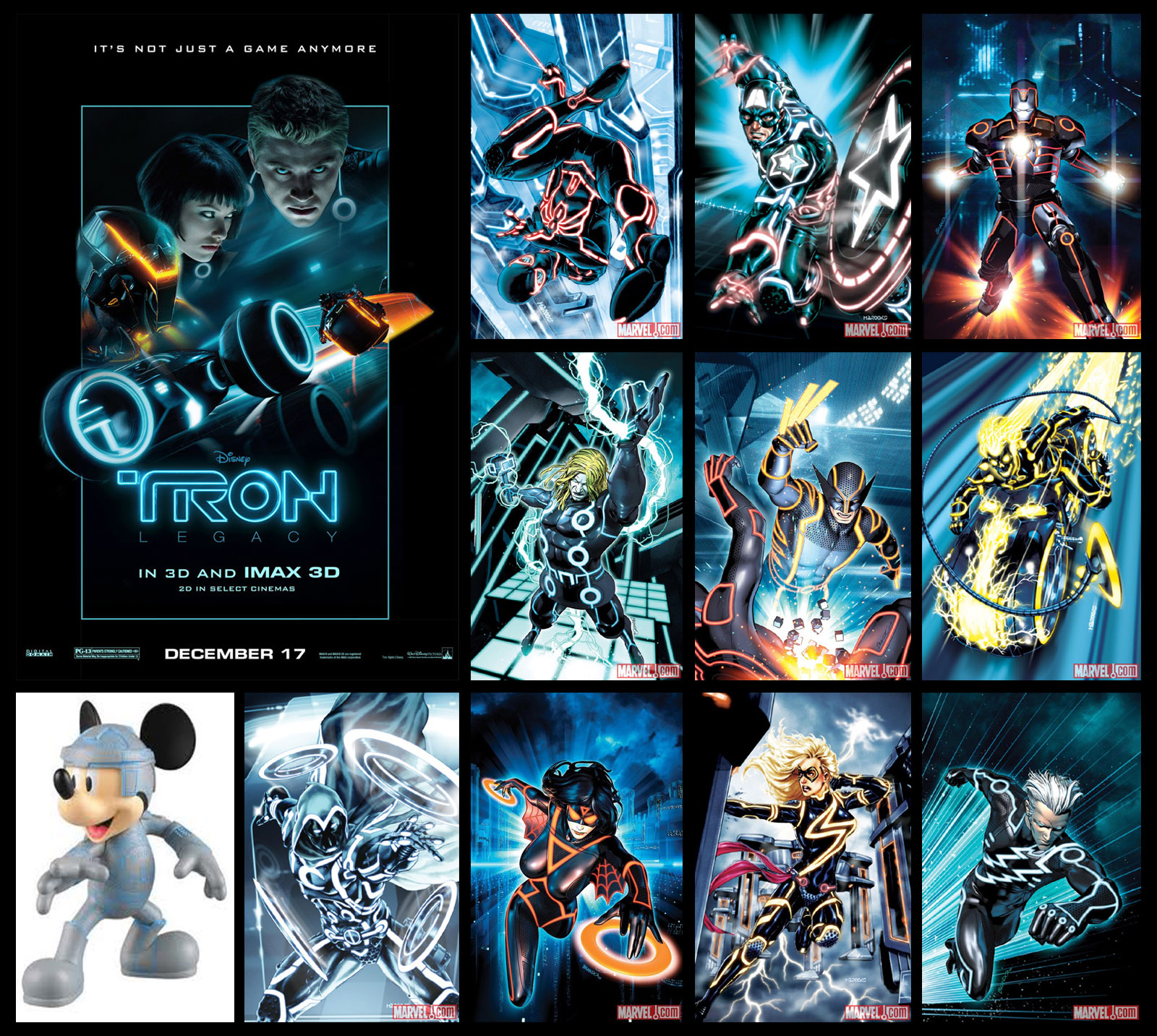SCHEME 9: MARVEL GOES TRON JUST DISNEY MAKE SENSE.