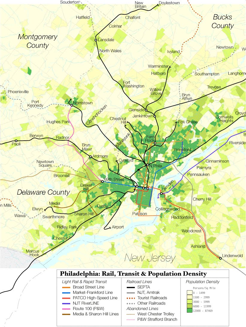 Philly Redbricker: SEPTA Expansion map
