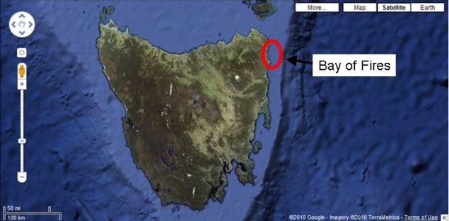 Gone To Smell the Roses: Tasmania - the maps (from Google maps)