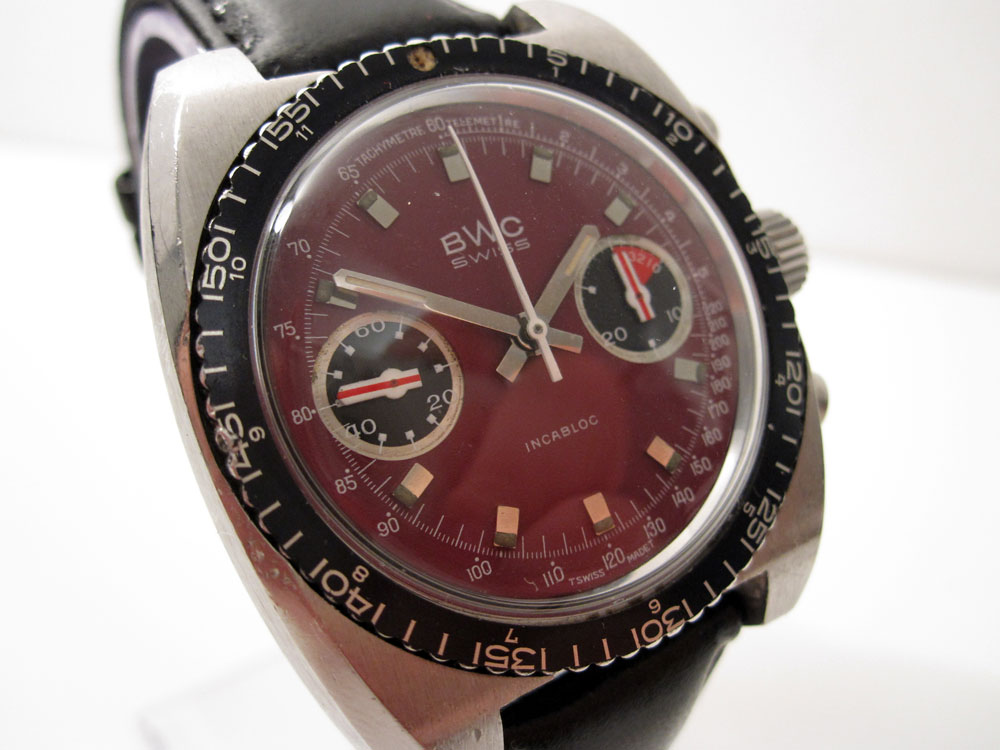 Vintage chronographs: 1970's BWC chronograph with Valjoux 7733 movement