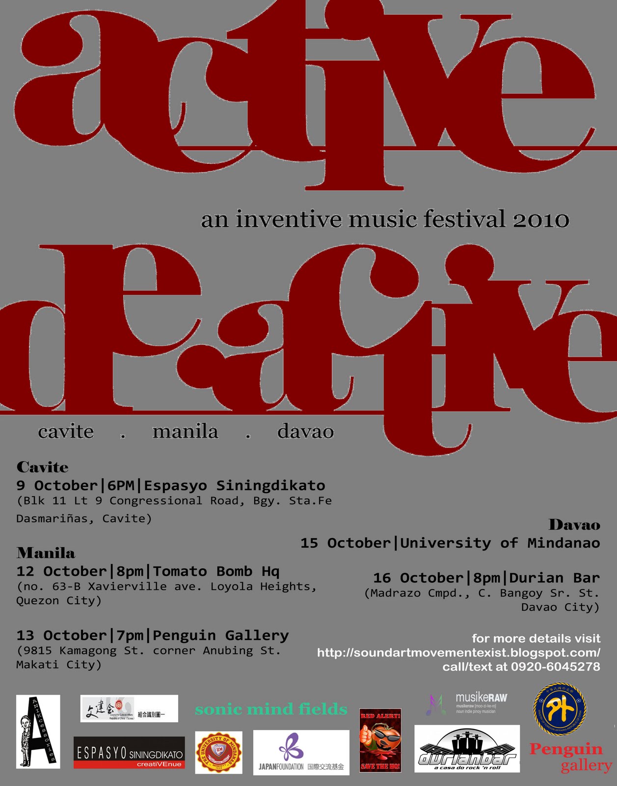 E.X.I.S.T.: Participating Artists for Active | De-Active