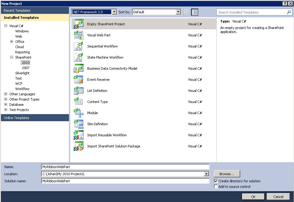 SharePoint Roots: SharePoint 2010 Ribbon Custom Command