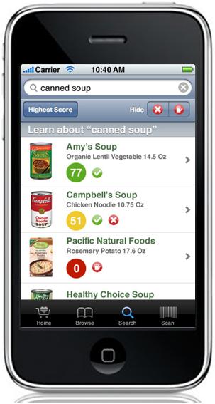 Mobile cross media: Scan product barcode and access food information