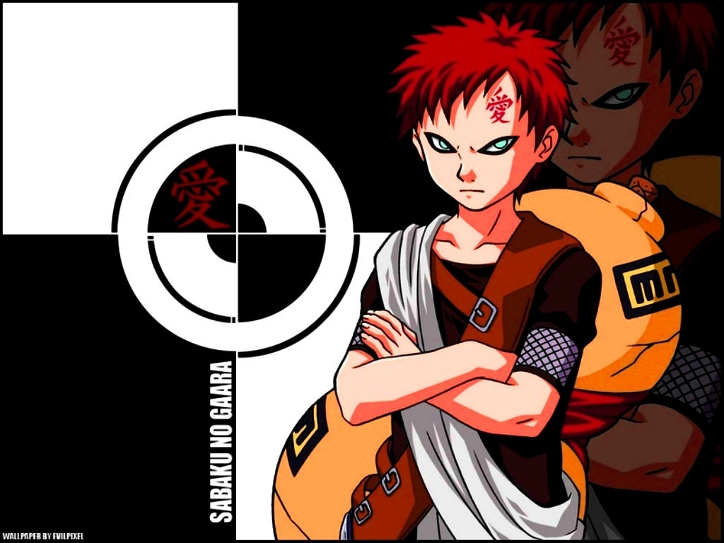 'Anime Characters": GAARA OF THE SAND [SABAKU NO GAARA]