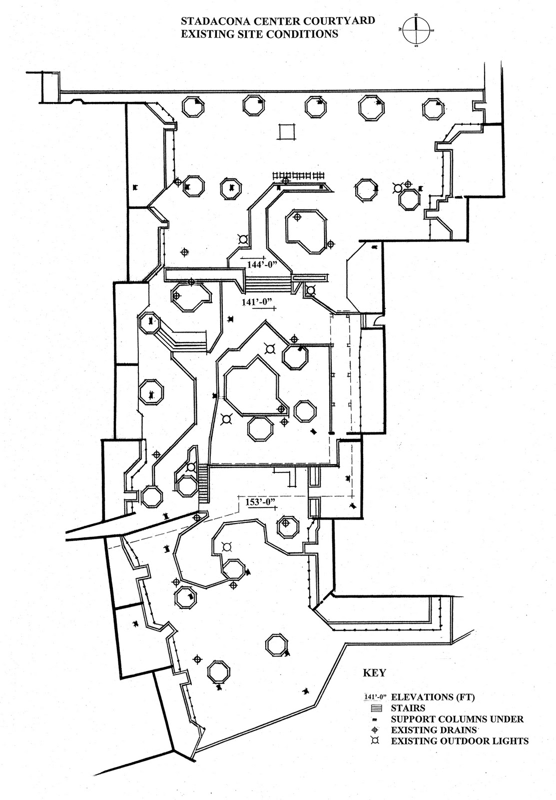 Stadacona Centre Landscape: Existing Courtyard & Conditions