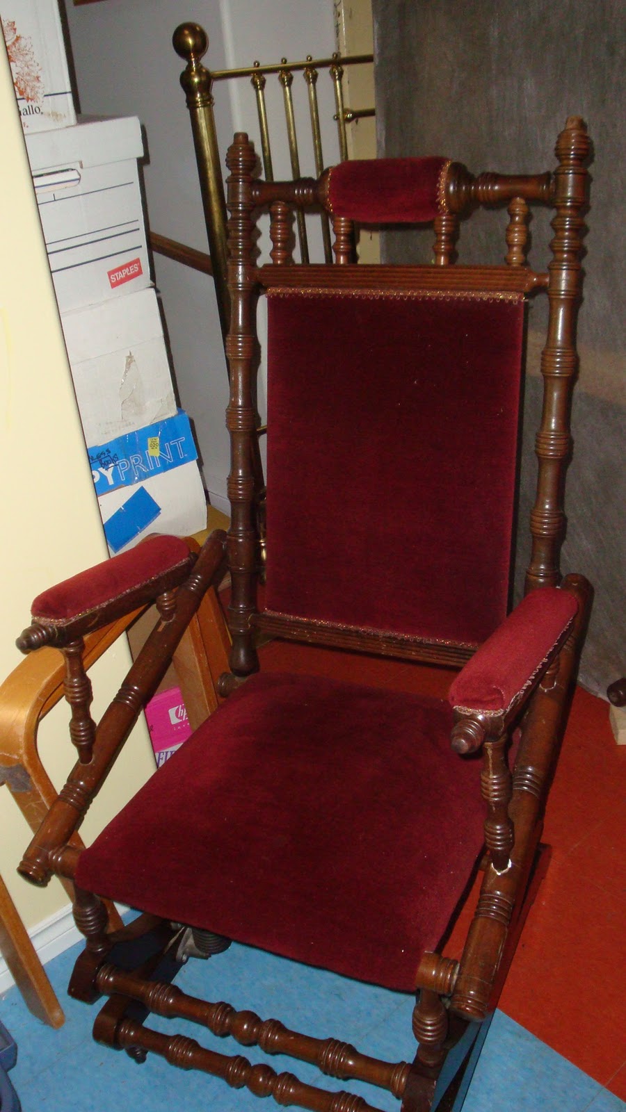 RETRO SALT SPRING: Platform Rocker, Victorian reproduction, excellent ...